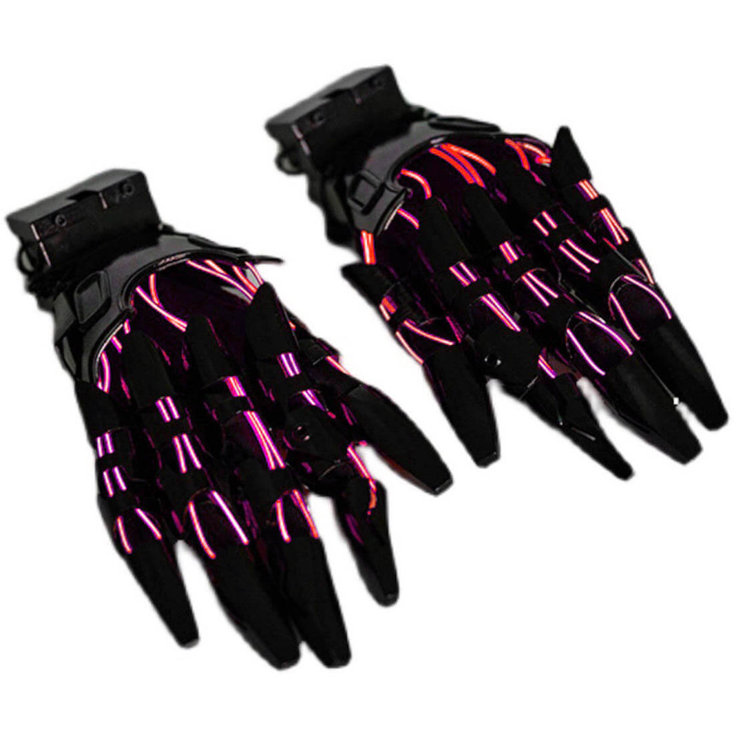 Cyberpunk Gothic Techwear Purple Mask with Lights Cosplay Props丨 ...