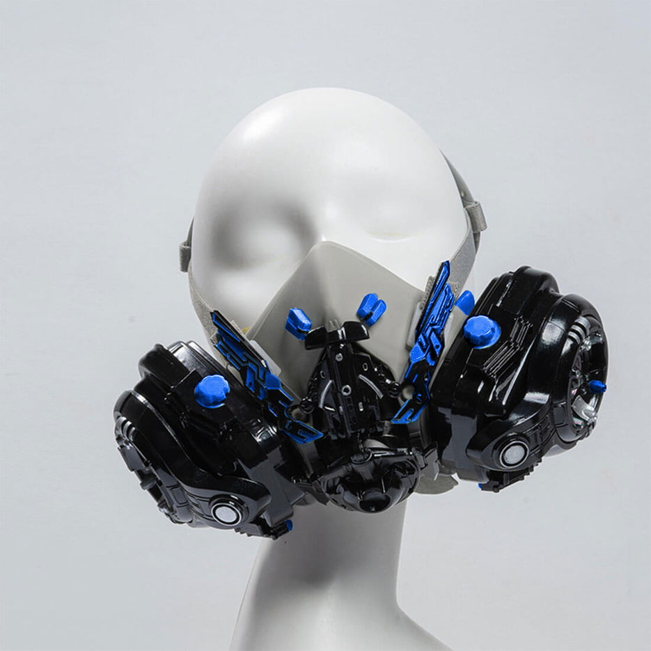 Sci-Fi Cyberpunk Goggles Light Mask Tech Halloween Cosplay Prop ...