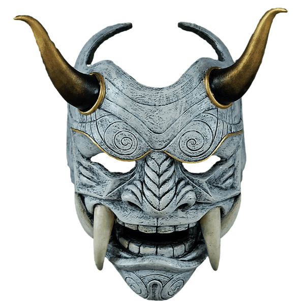 Full Face Fangs Hannya Mask Japanese Halloween Carnival Party ...