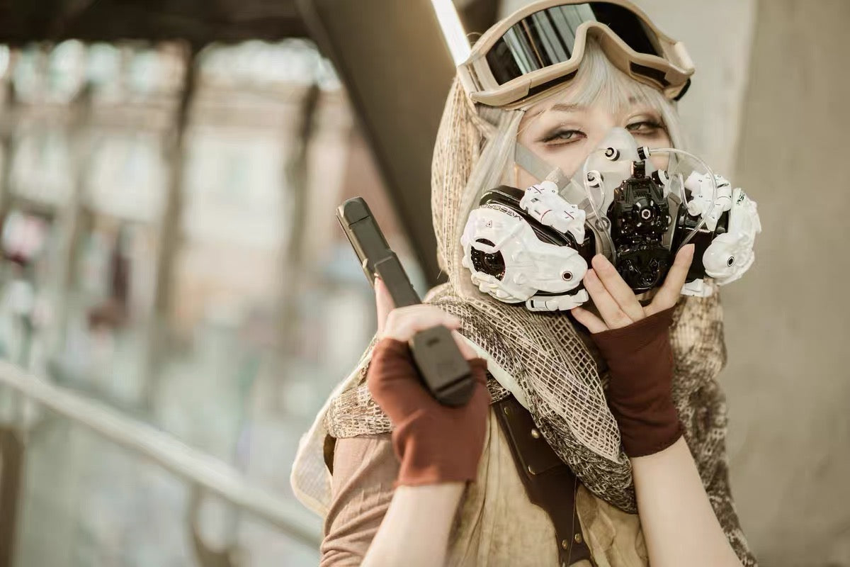 Cyberpunk Mask with Air Tube Halloween Masquerade Gifts&Toys丨FuturFam ...